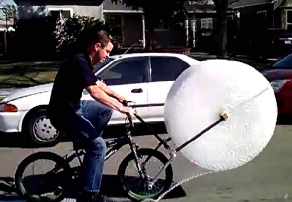 Best Way To Pop Bubble Wrap - On A Bubble Wrap Bicycle