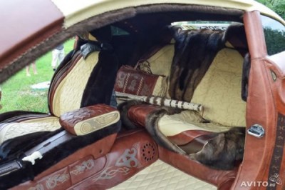 Crazy Hot Rod Completely Covered In Leather Inside And Out