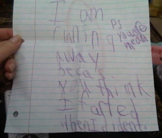 39 Funny Messages Left By Kids On Paper Notepads